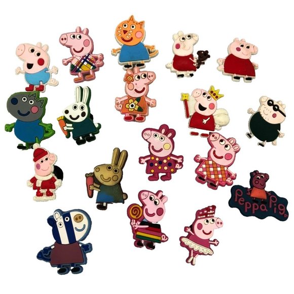 Peppa Pig | Accessories | Lot Of 8 Peppa Pig Character Crocs Shoe ...